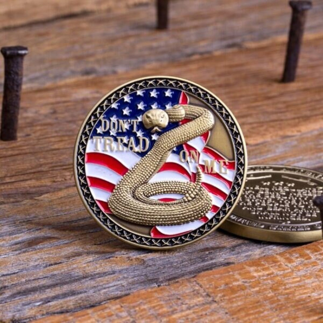 2nd Amendment Challenge Coin Don't Tread on Me - Etsy