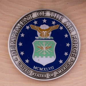 Air Force Father Coin - Etsy