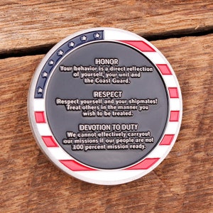 U.S. Coast Guard Core Values Challenge Coins - Etsy