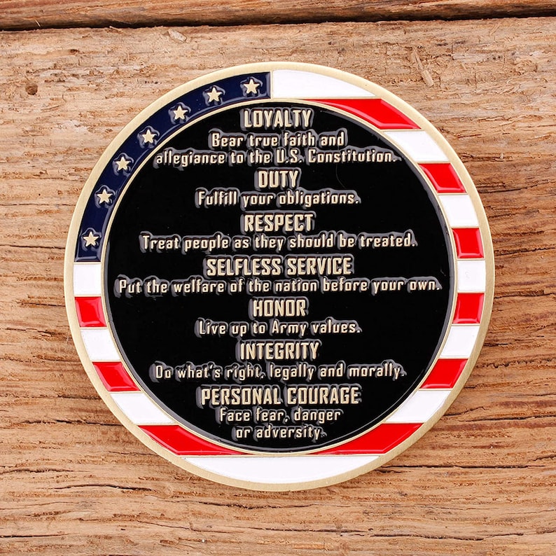 U.S. Army Core Values Challenge Coin - Etsy