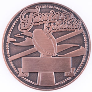Fantasy Football Copper Coin - Etsy