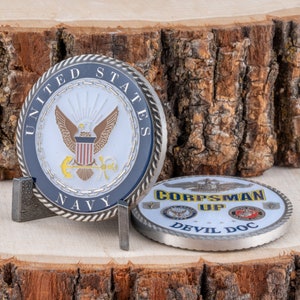 Navy Corpsman up Coin - Etsy