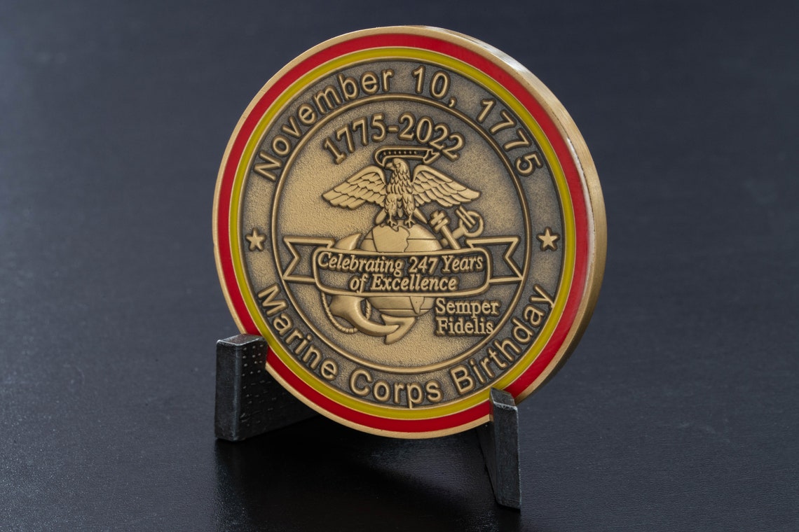2022 United States Marine Corps Birthday Challenge Coin Etsy