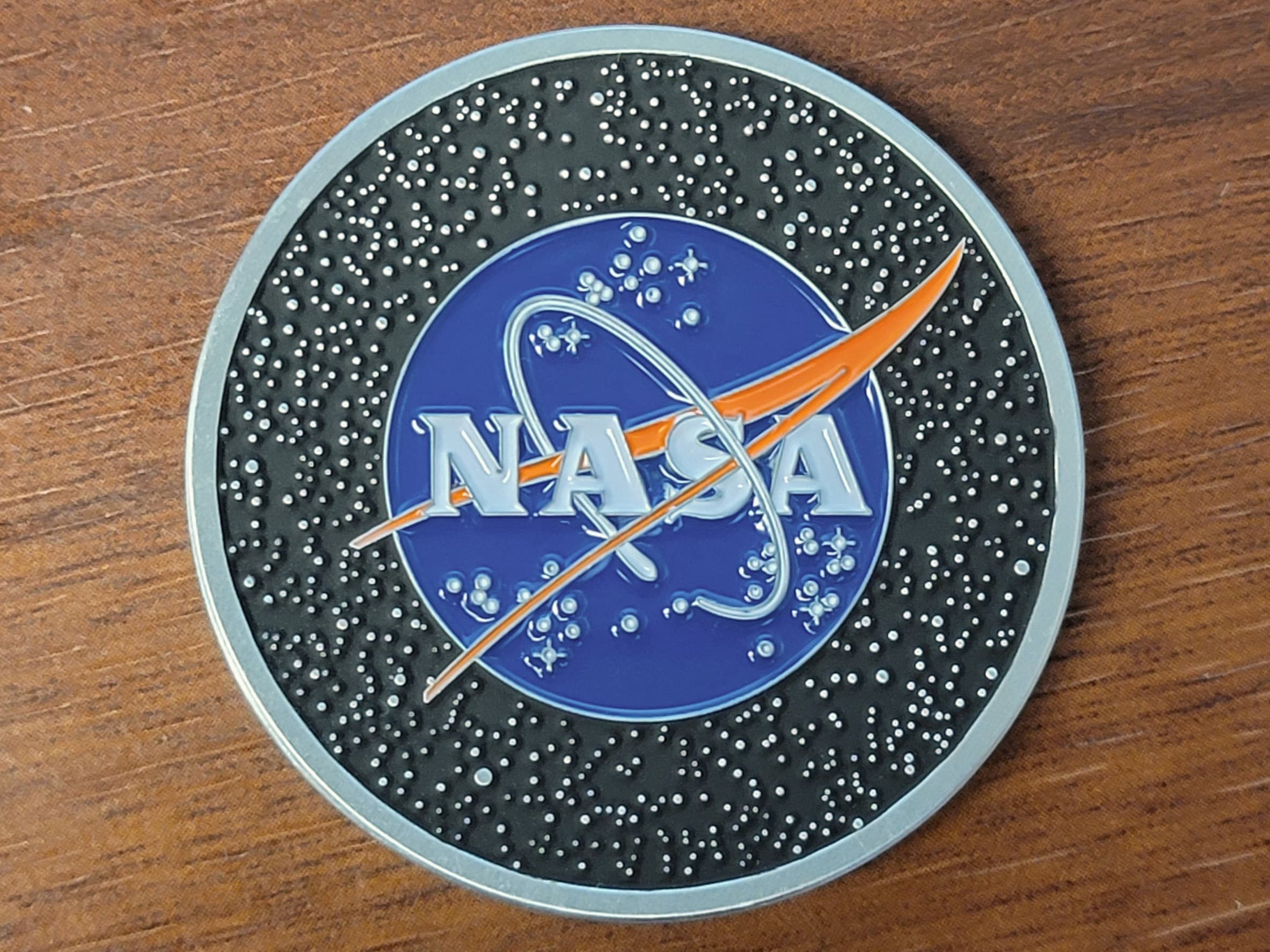 NASA Logo Challenge Coin - for the Benefit of All - Etsy