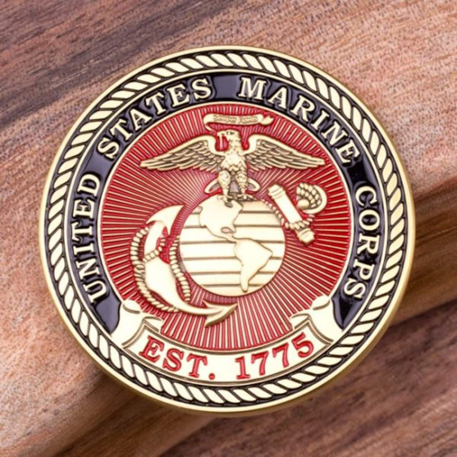 Marine Master Sergeant E8 Challenge Coin | Etsy