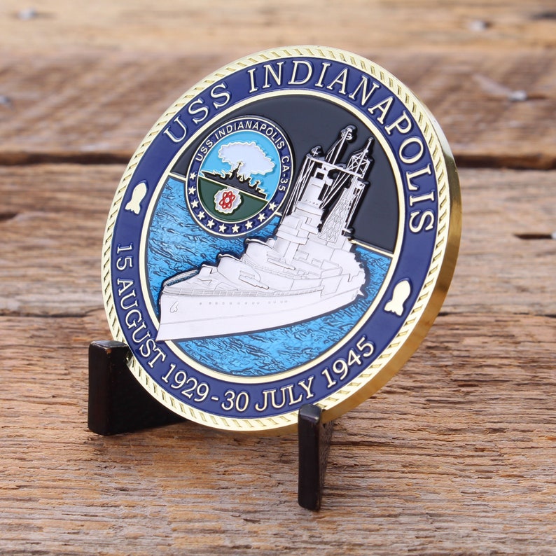 USS Indianapolis CA-35 Memorial Challenge Coin - Etsy