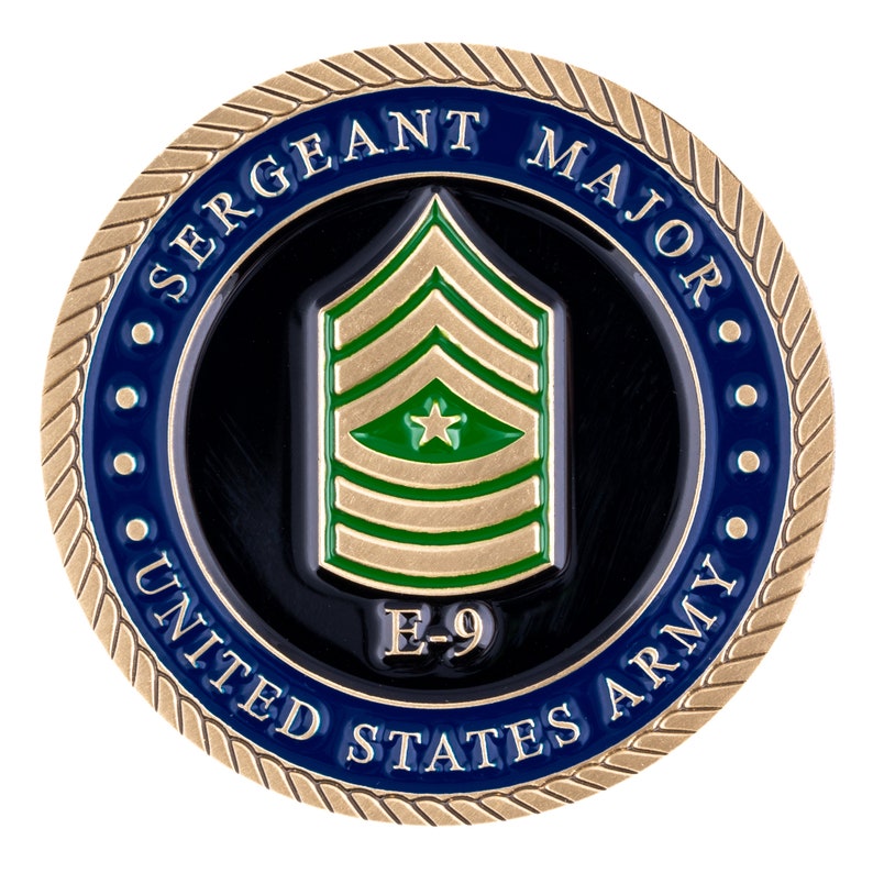 Army Sergeant Major E9 Challenge Coin - Etsy Australia