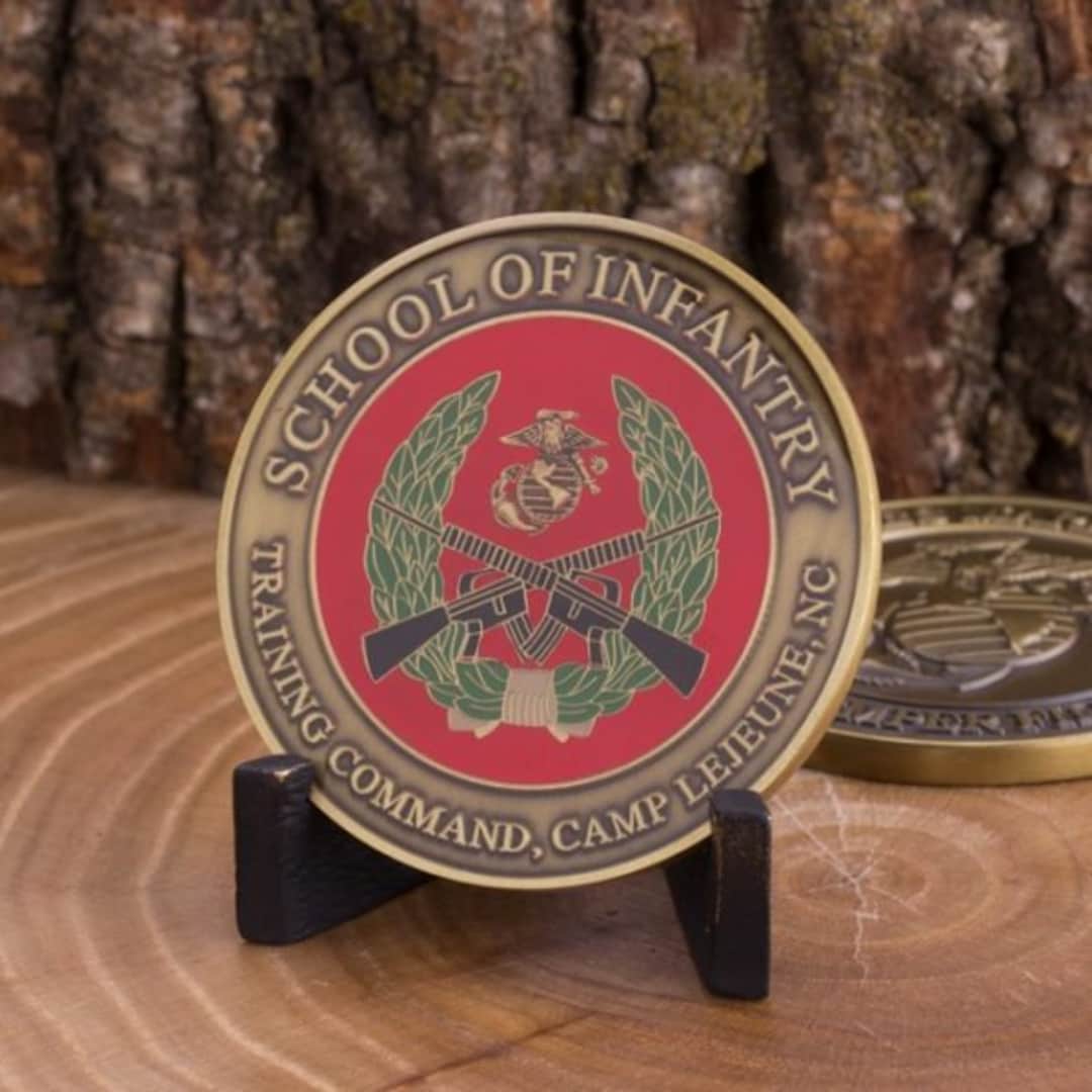 Marine Corps School of Infantry Challenge Coin, Camp Lejeune, NC - Etsy