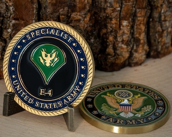 United States Army CORE VALUES Challenge Coin Solid Style - Etsy