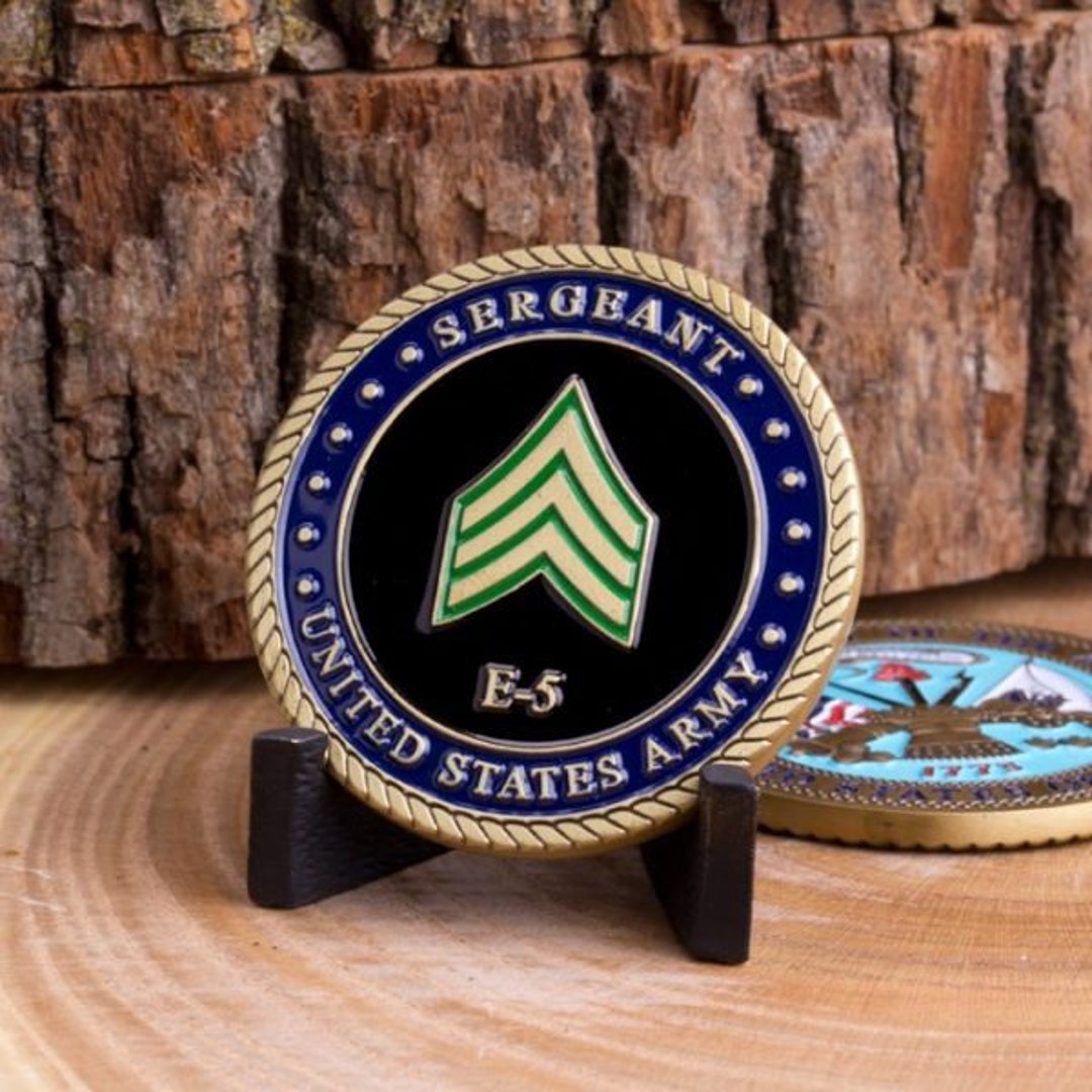 Army Sergeant E5 Challenge Coin - Etsy