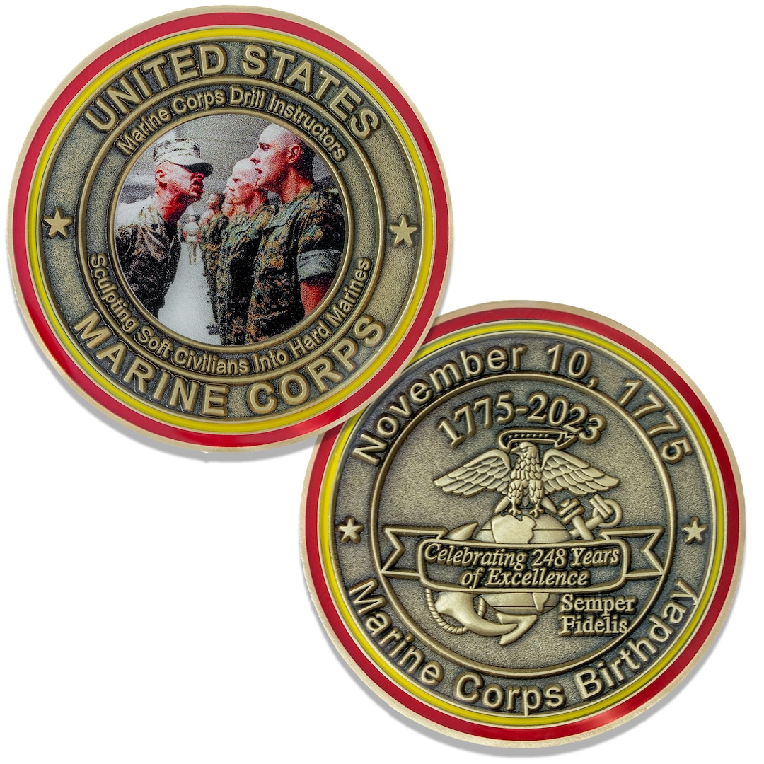 2023 Marine Corps Birthday Challenge Coin - Etsy