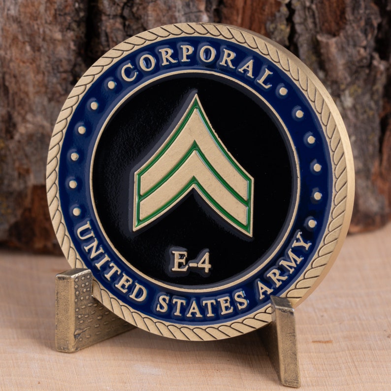 Army Corporal E4 Challenge Coin - Etsy
