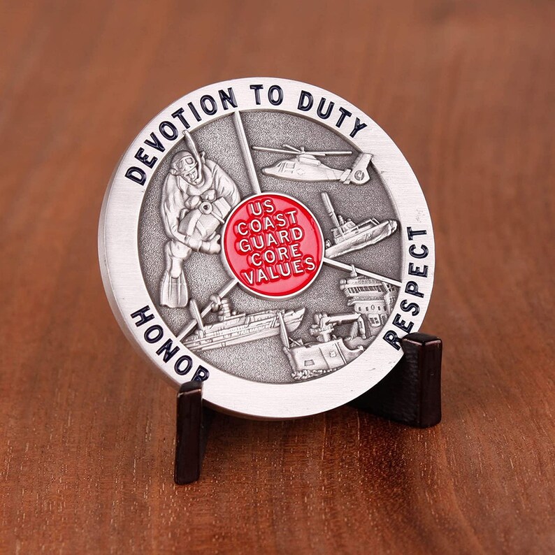 U.S. Coast Guard Core Values Challenge Coins - Etsy