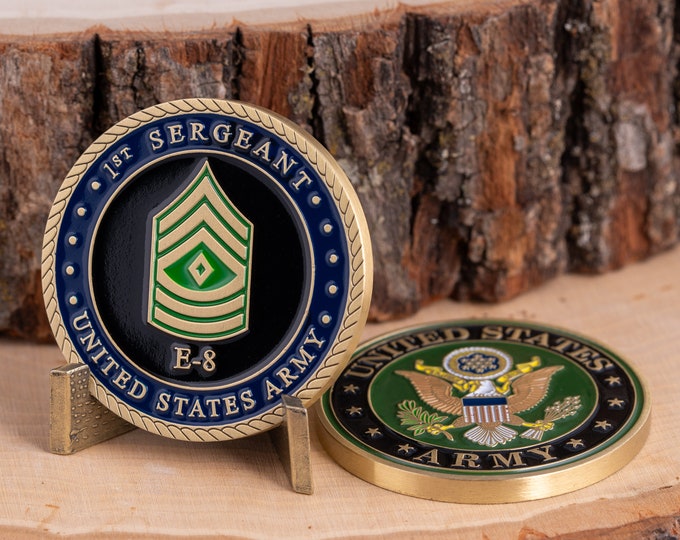 Army First Sergeant E8 Challenge Coin - Etsy