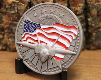 F-22 Raptor Aircraft Shaped Challenge Coin - Etsy