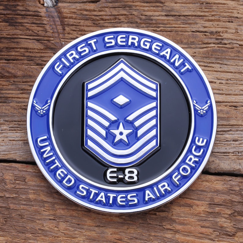 Air Force First Sergeant E8 Challenge Coin | Etsy