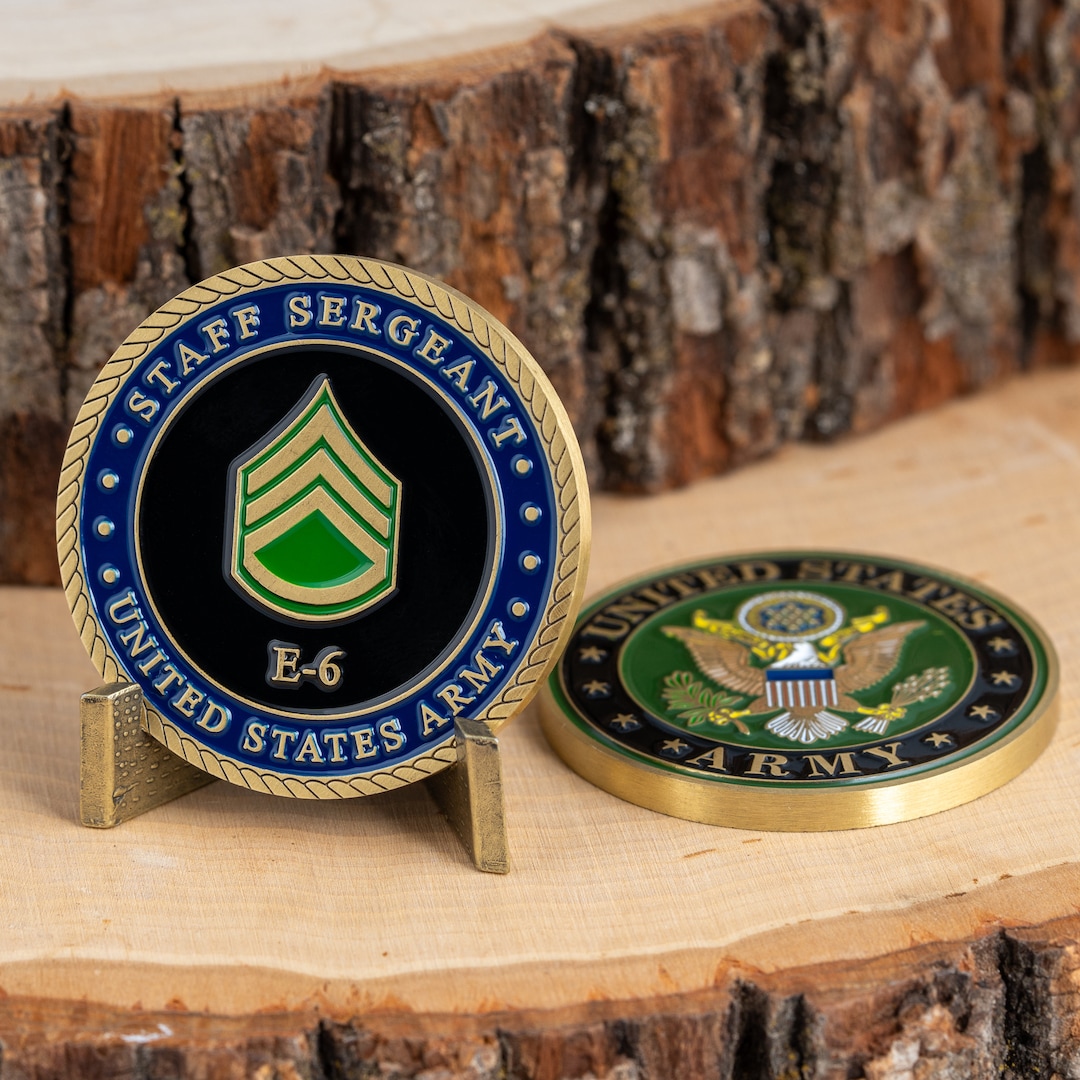 Army Staff Sergeant E6 Challenge Coin - Etsy