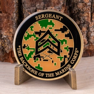 Sergeant Rank Digiprint Challenge Coin - Etsy