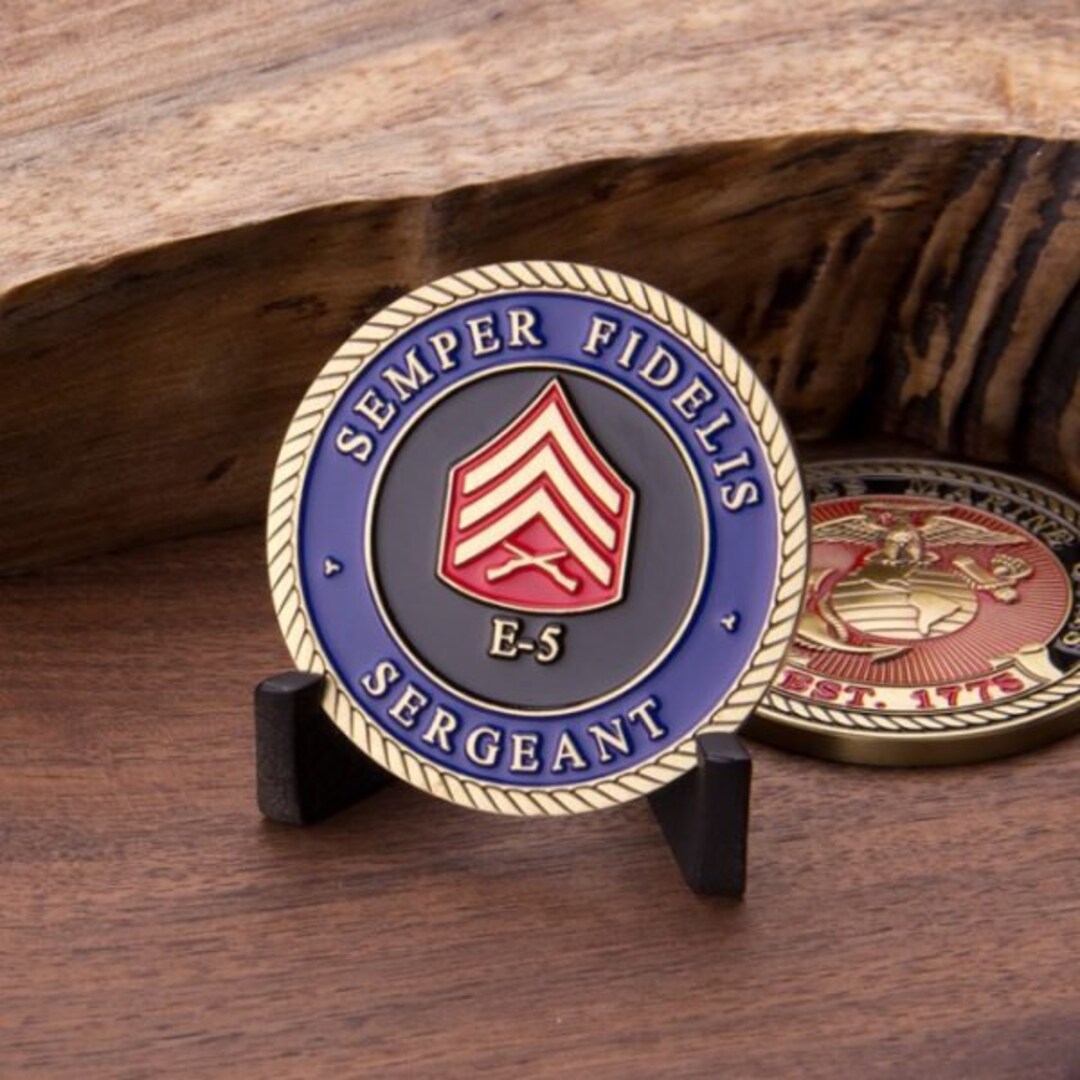 Marine Sergeant E5 Challenge Coin - Etsy