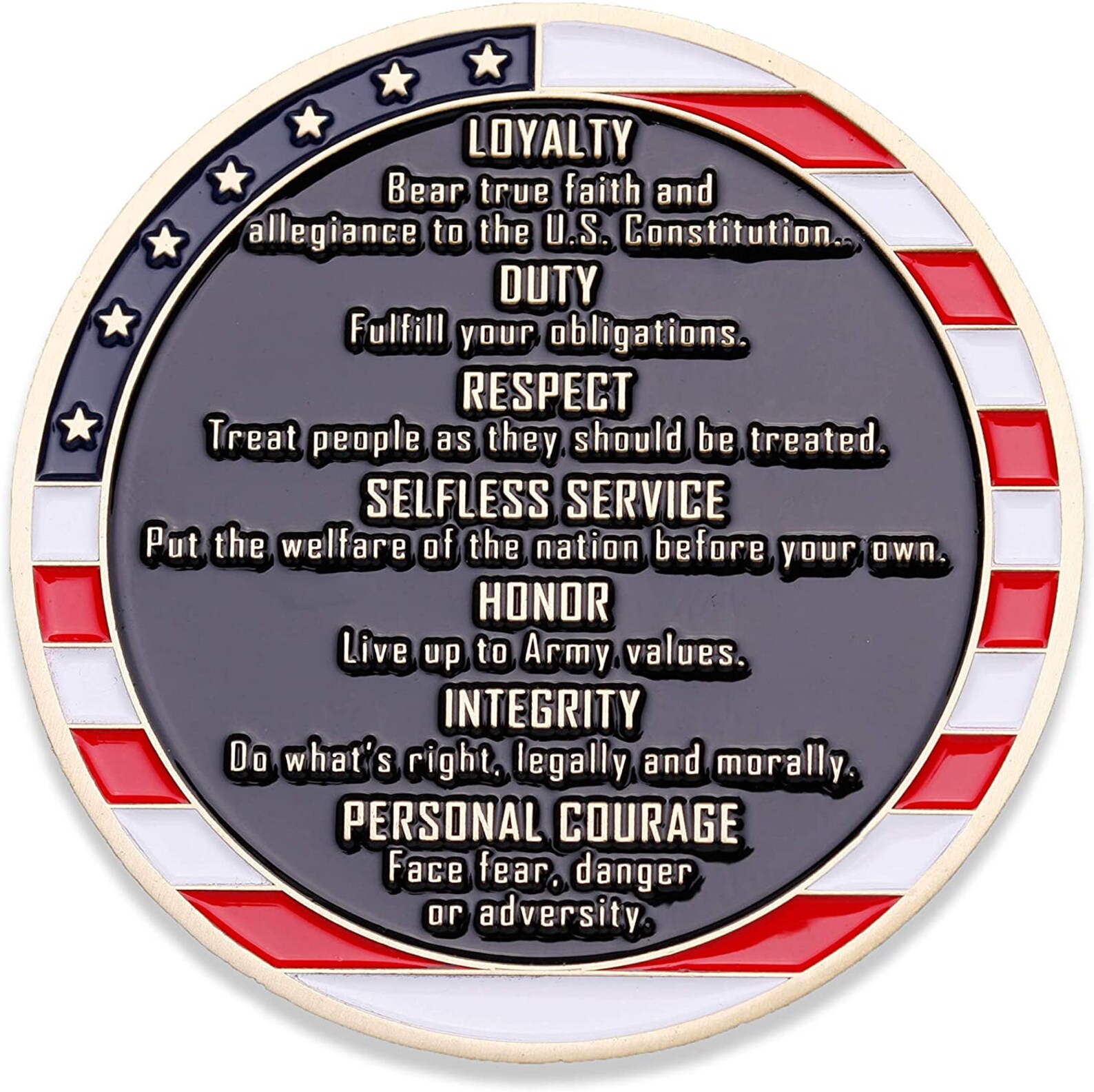 U.S. Army Core Values Challenge Coin - Etsy