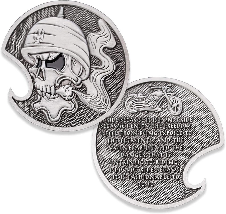 Motorcycle Creed Challenge Coin - Etsy