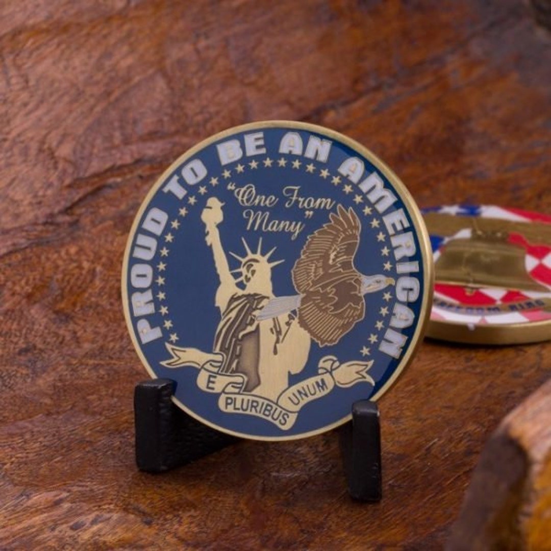 Proud to Be an American Challenge Coin - Etsy