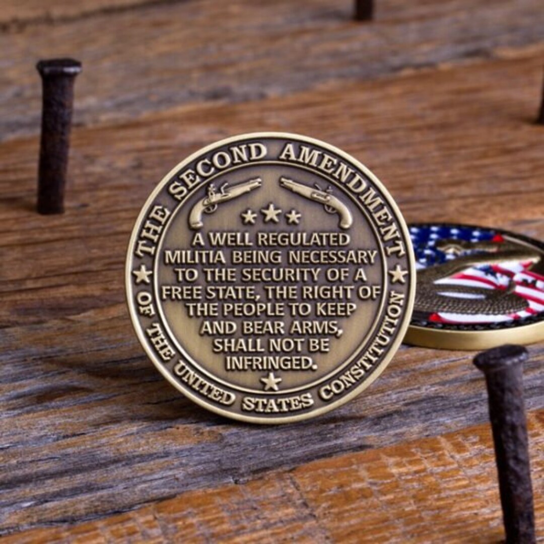 2nd Amendment Challenge Coin - Don't Tread on Me - Etsy