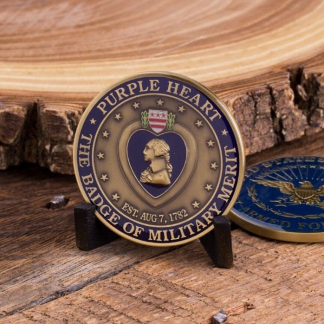 The Purple Heart Challenge Coin - Etsy