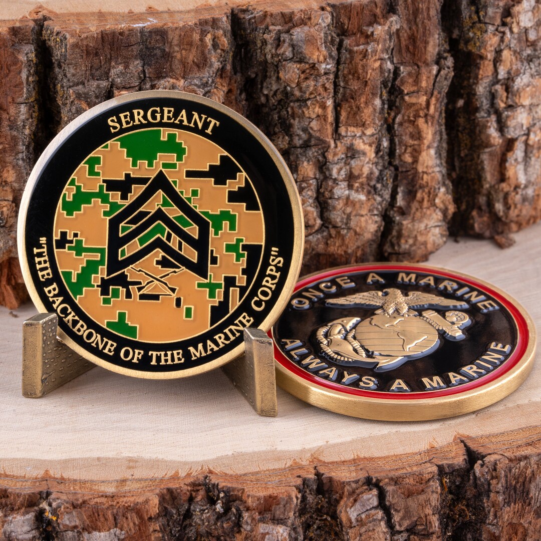 Sergeant Rank Digiprint Challenge Coin - Etsy