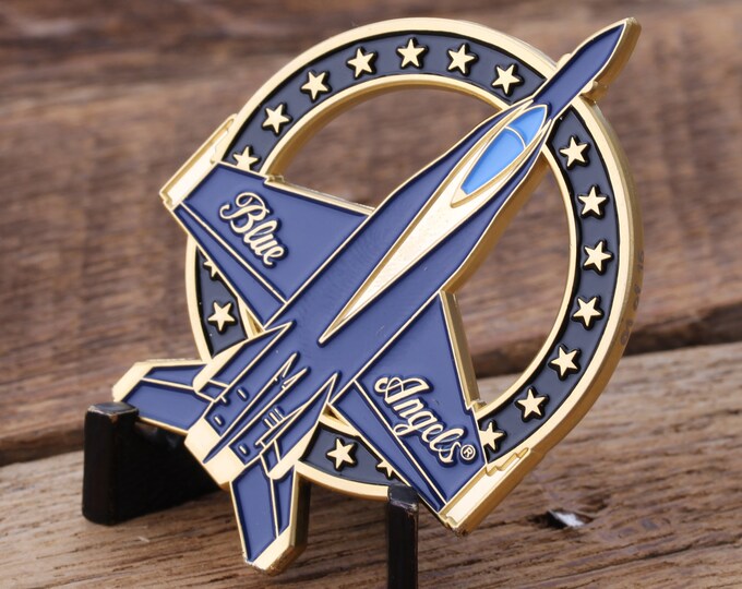 Limited Edition F/A-18E Super Hornet Blue Angels US Navy Challenge Coin ...