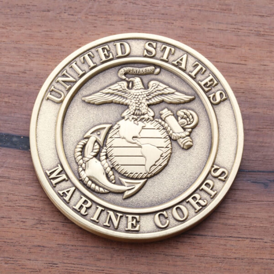 United States Marine Corps USMC Medallion 1.75 Inch - Etsy