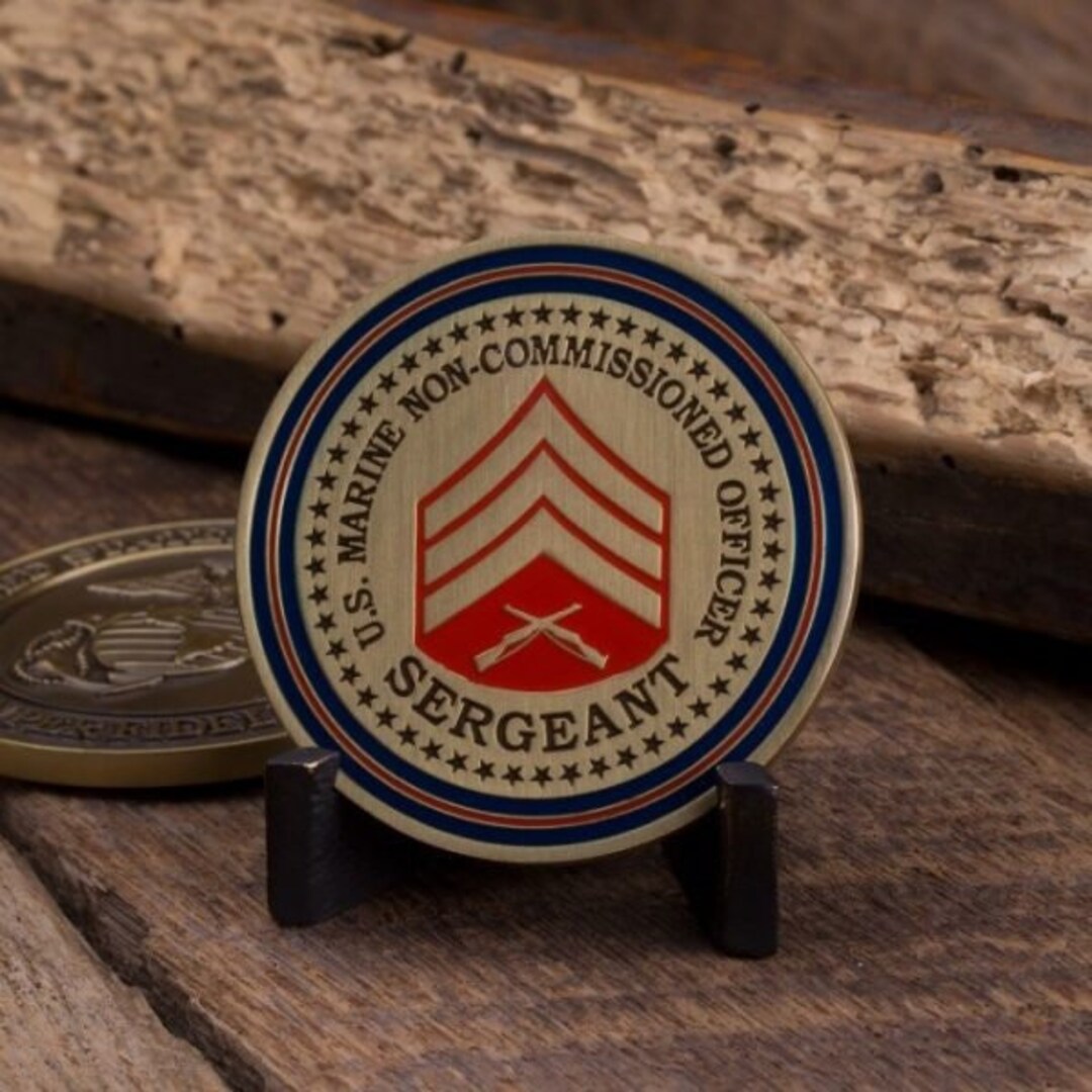 NCO Marine Sergeant Coin - Etsy