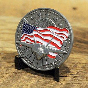 F-22 Raptor Aircraft Challenge Coin - Etsy