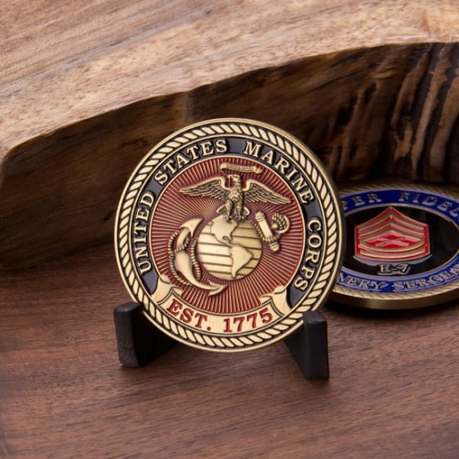 Marine Gunnery Sergeant E7 Challenge Coin | Etsy
