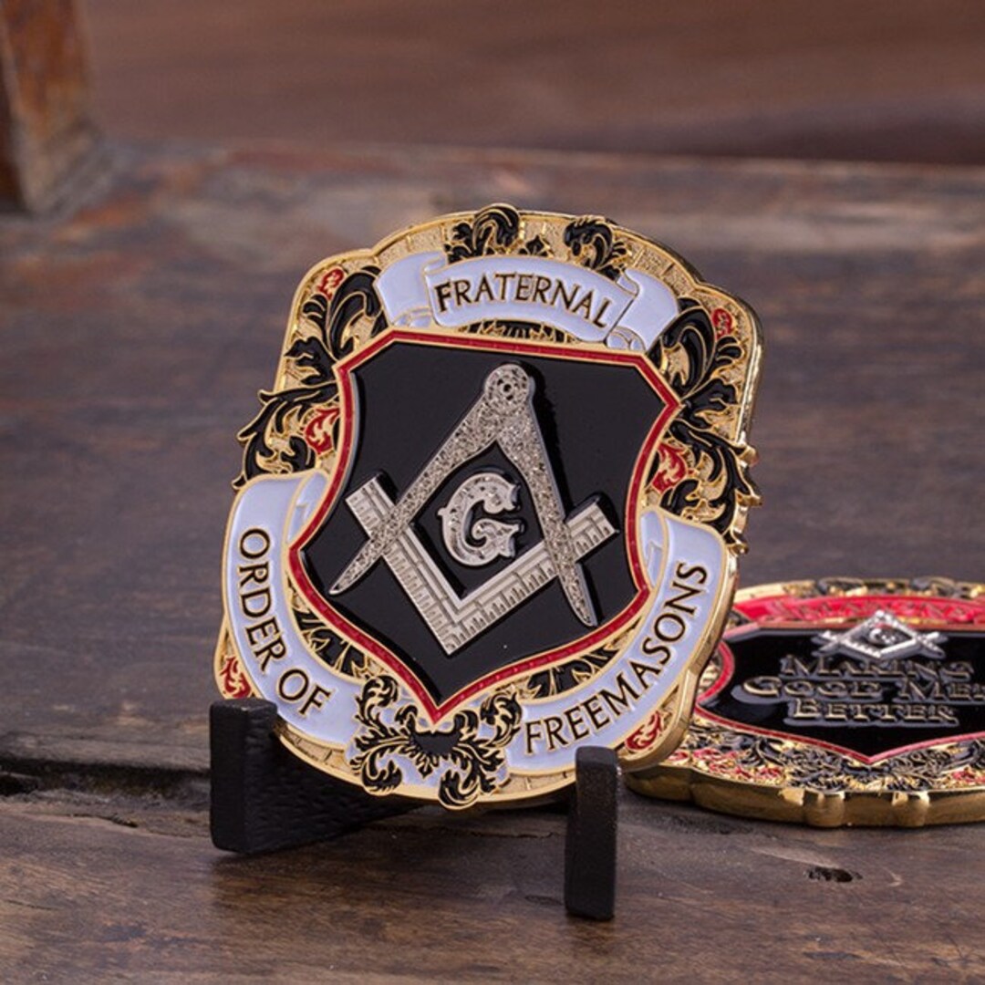 Freemason Shield Challenge Coin - Etsy