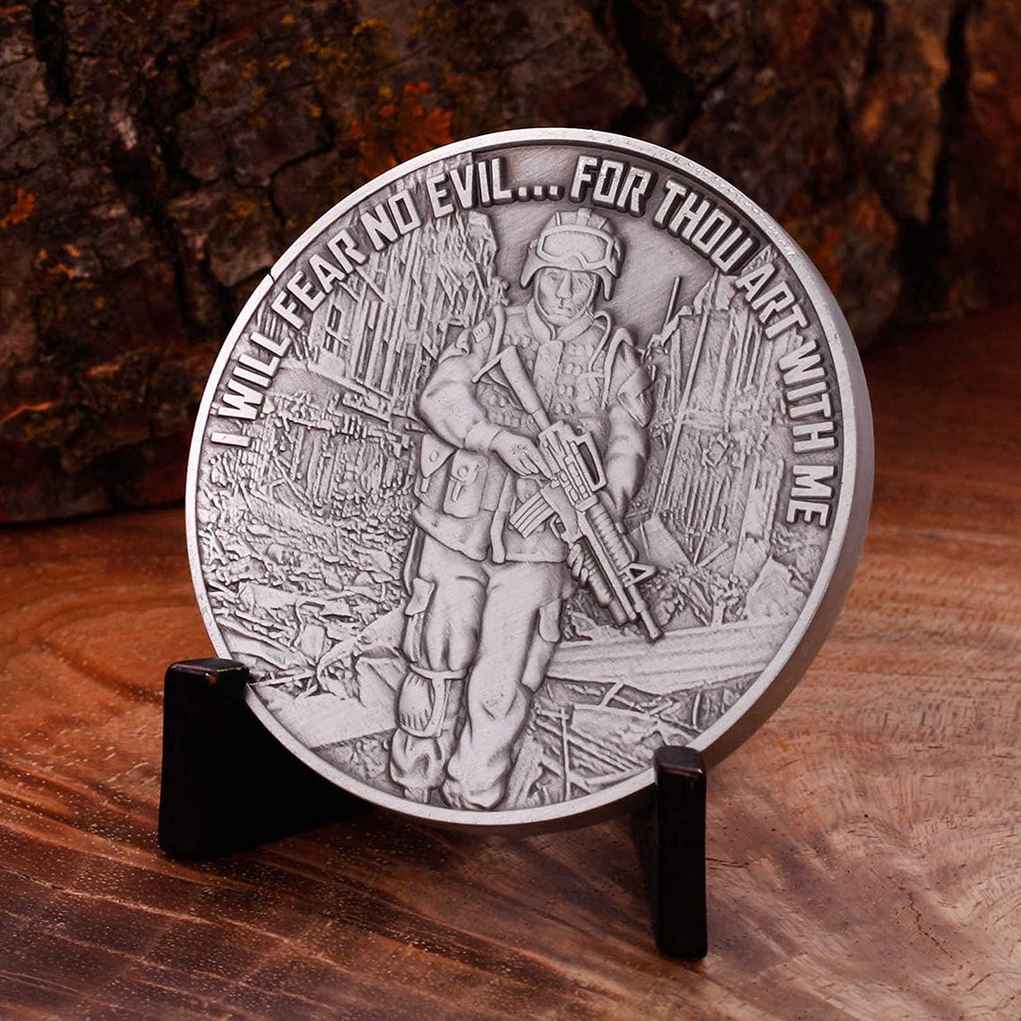Psalm 23 "fear No Evil" Challenge Coin - Etsy