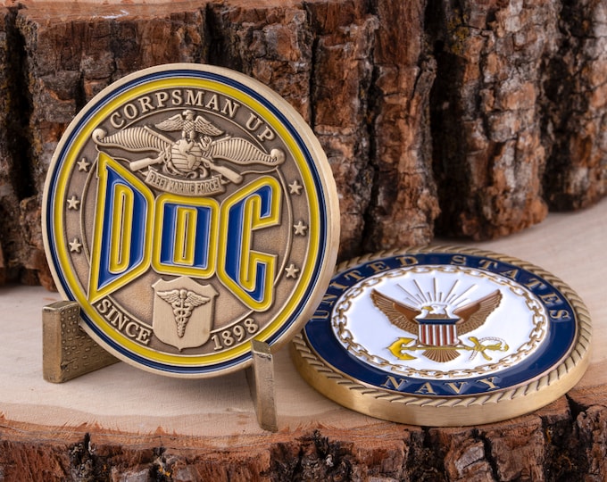 Fleet Marine Force (FMF) Corpsman Badge PVC Patch - Navy / Marine Corps ...