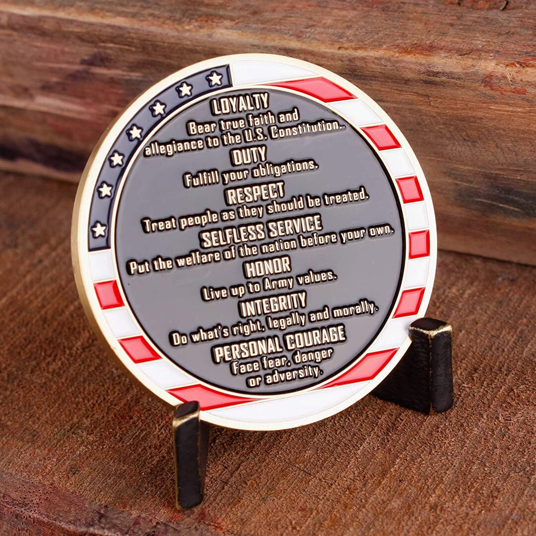 U.S. Army Core Values Challenge Coin - Etsy