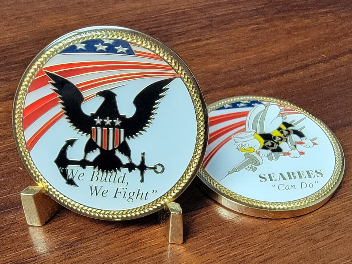 US Naval Construction Forces Seabees Challenge Coin - Etsy