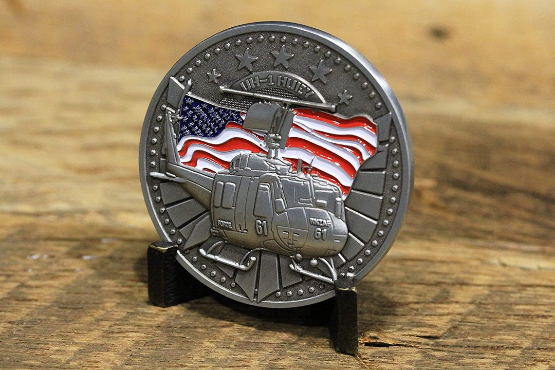 UH-1 Huey Aircraft Challenge Coin - Etsy
