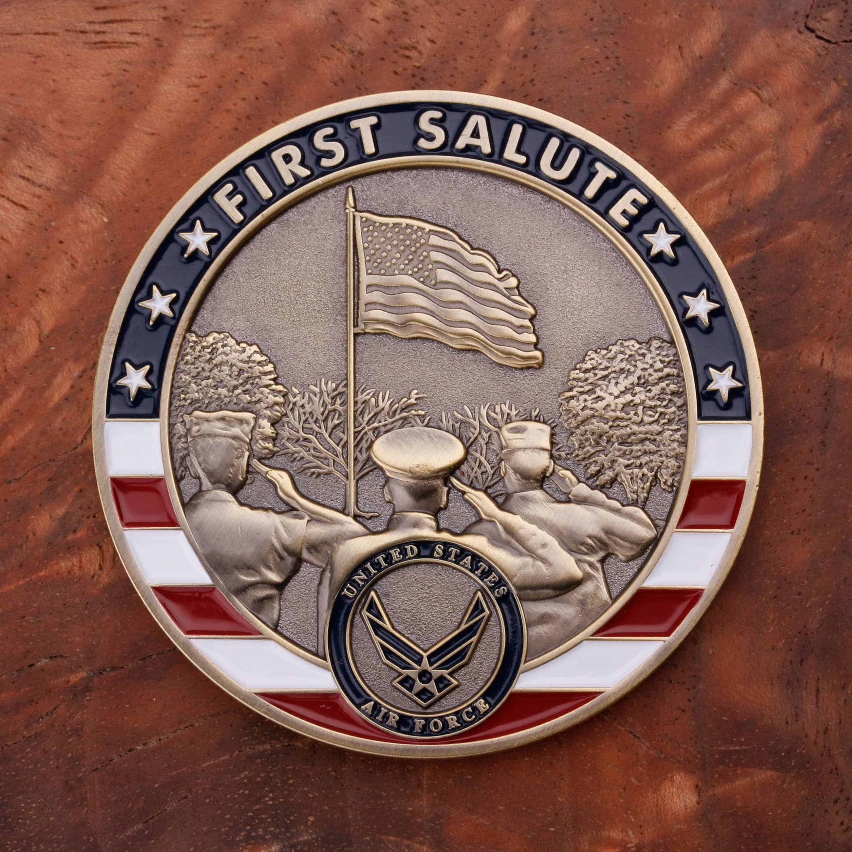 United States Air Force First Salute Challenge Coin - Etsy UK