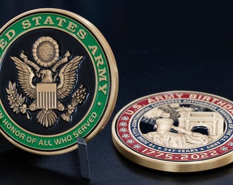 United States Army CORE VALUES Challenge Coin Solid Style - Etsy