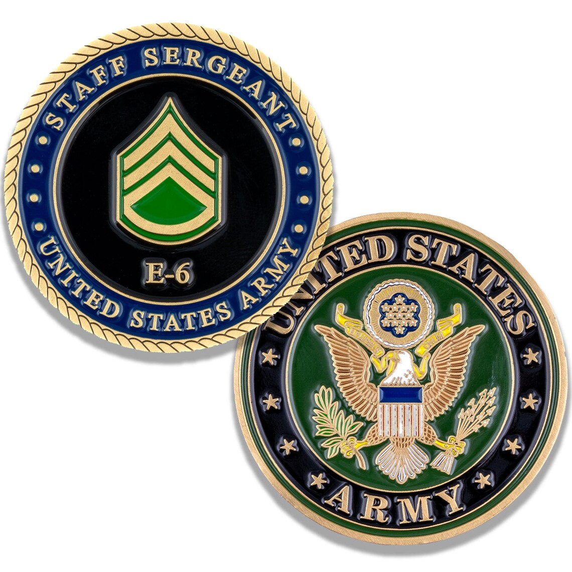 Army Staff Sergeant E6 Challenge Coin - Etsy