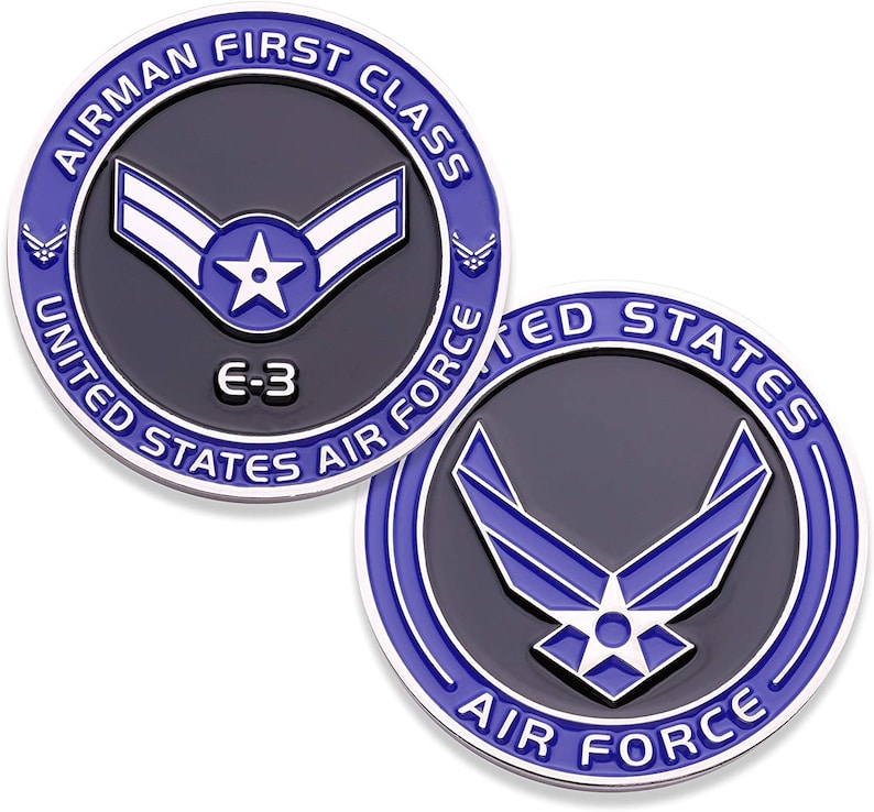 Air Force Airman First Class E3 Challenge Coin - Etsy