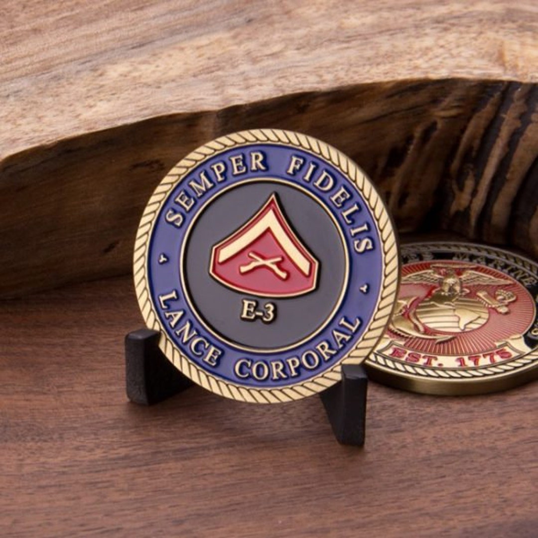 Marine Lance Corporal E3 Challenge Coin - Etsy