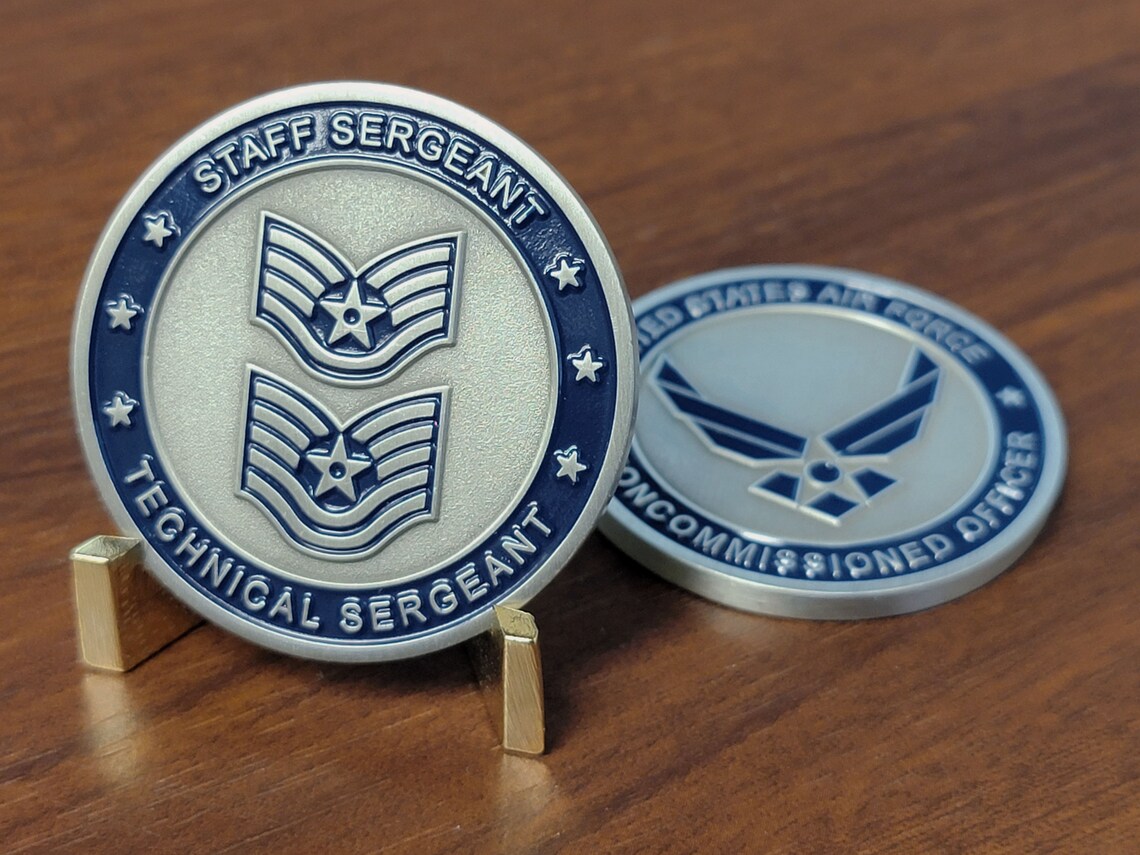 Air Force NCO Noncommissioned Officer Staff / Technical | Etsy