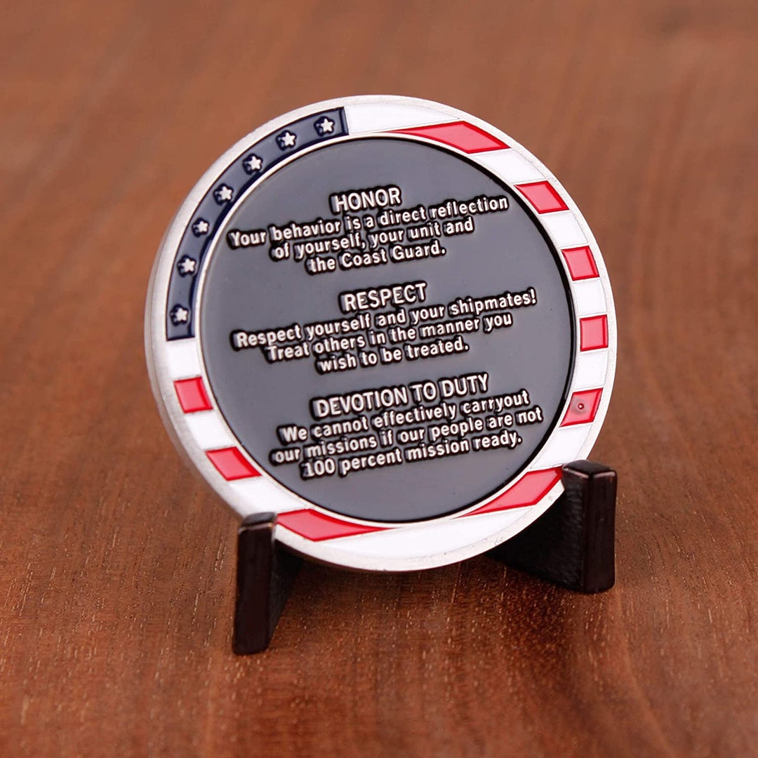 U.S. Coast Guard Core Values Challenge Coins - Etsy