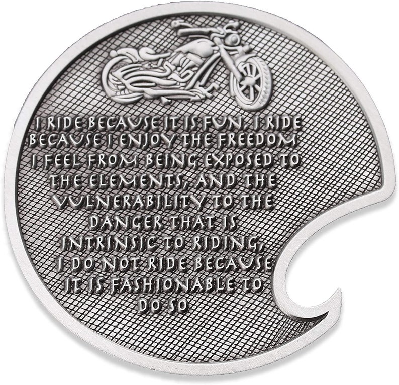 Motorcycle Creed Challenge Coin - Etsy