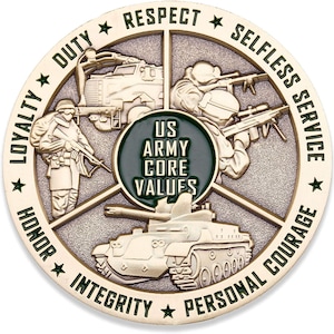 U.S. Army Core Values Challenge Coin - Etsy