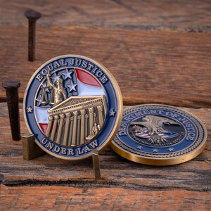 Department of Justice Challenge Coin - Etsy
